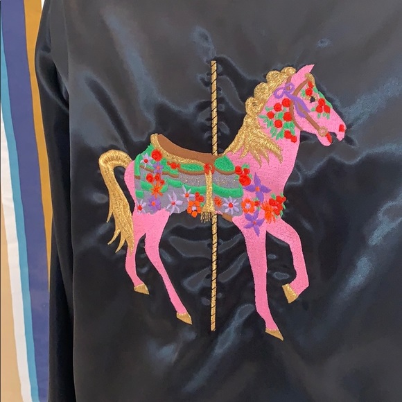 American Vintage | Jackets & Coats | Vintage Embroidered Carousel Horse ...
